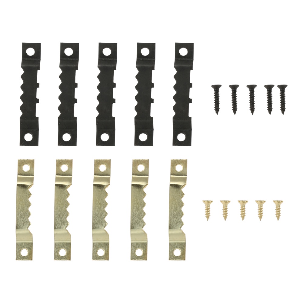 20pcs Sawtooth Picture Hangers Metal 2 Size 2 Color Easy Install Photo ...